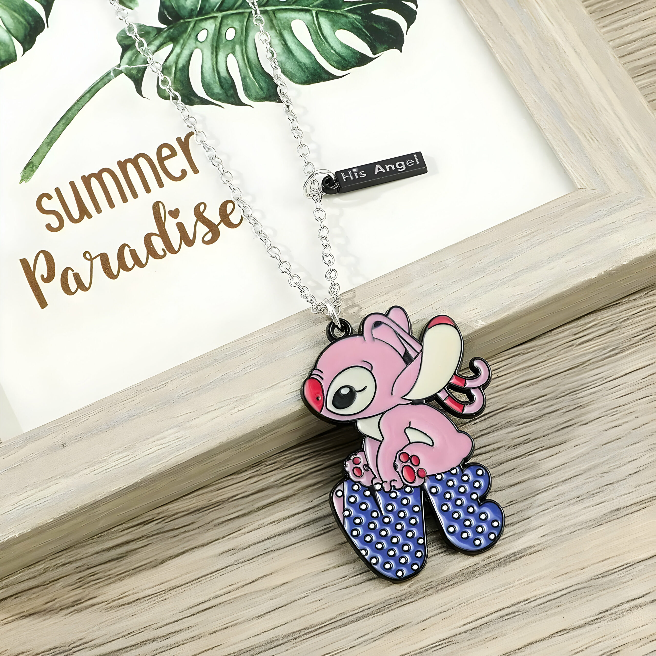 Collier Stitch et Angel LOVE • La boutique Stitch