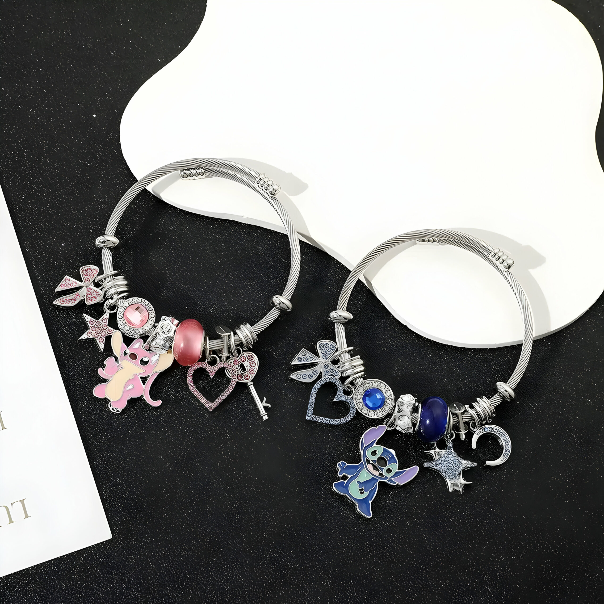 Bracelet avec Pendants Stitch et Angel • La boutique Stitch