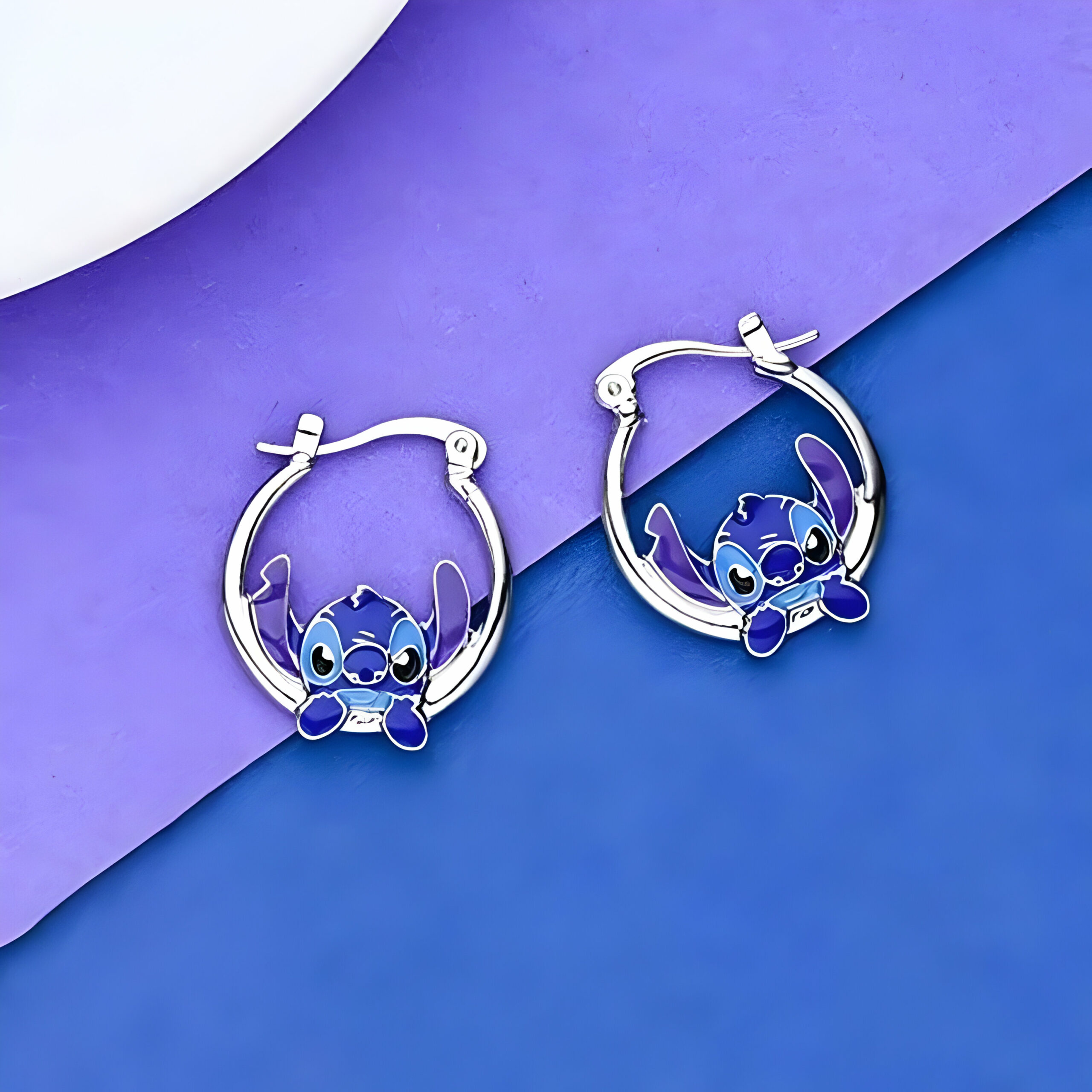 Boucle d'Oreille Stitch Créoles • La boutique Stitch
