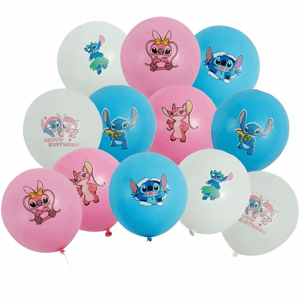 Ballon en Latex Stitch et Angel • La boutique Stitch