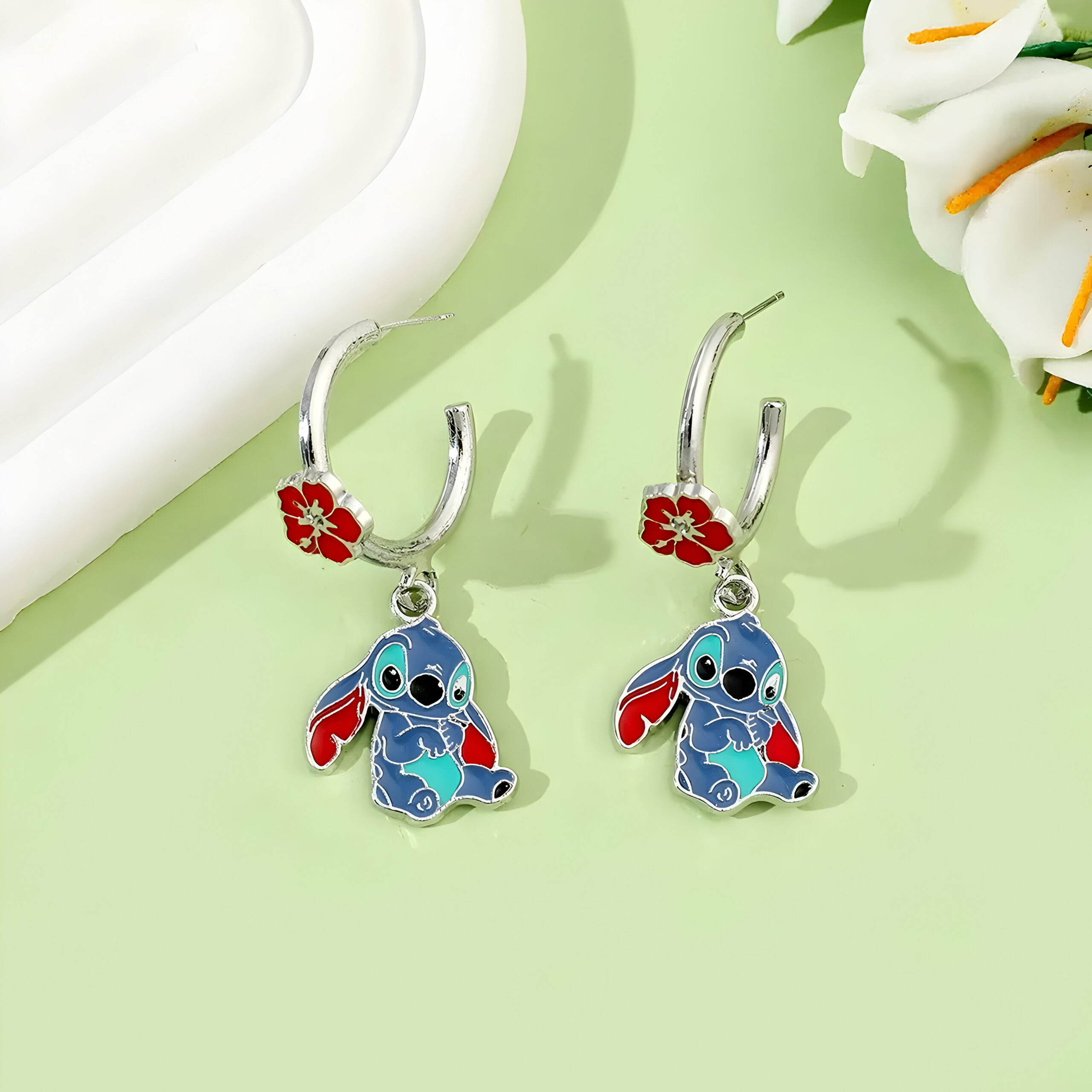 Boucle d'Oreille Stitch Hawaïen • La boutique Stitch